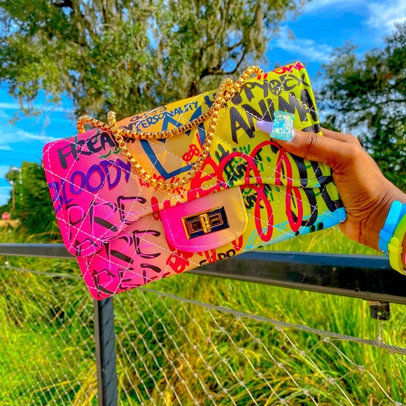 Bags | Graffiti Handbag | Poshmark